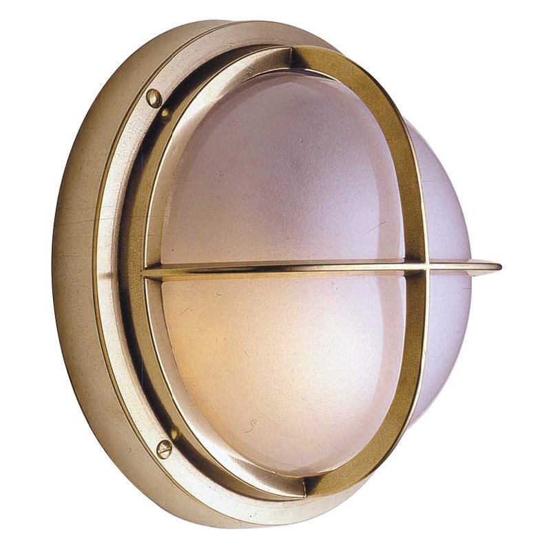 SCHIFFSLAMPE 2226 - 24 cm - IP54 Messing - Marinelampen - Nauticumshop.de