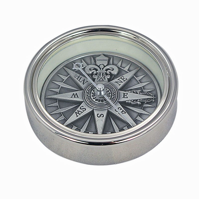 Kompas med 3D vindrose-5,5 cm - Dekoration - Nauticumshop.dk