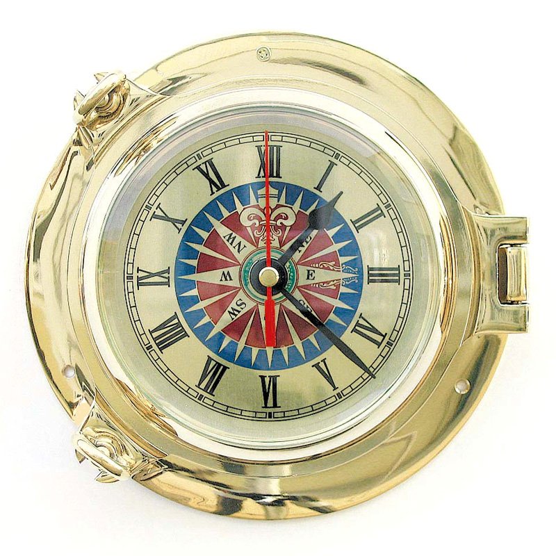 Ship's Time 1248-Skibsur med vindrose - Instrumenter - Nauticumshop.dk