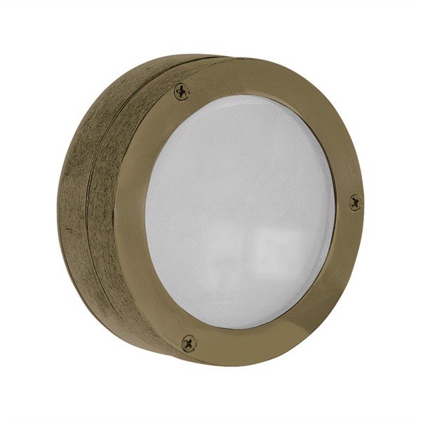 SKOTLAMPE mini 11 cm-IP54 messing - Maritime lamper - Nauticumshop.dk